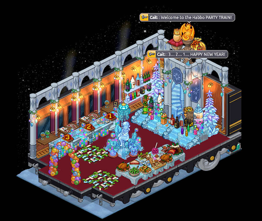 NYE Party Train Competition Winners - Habbo