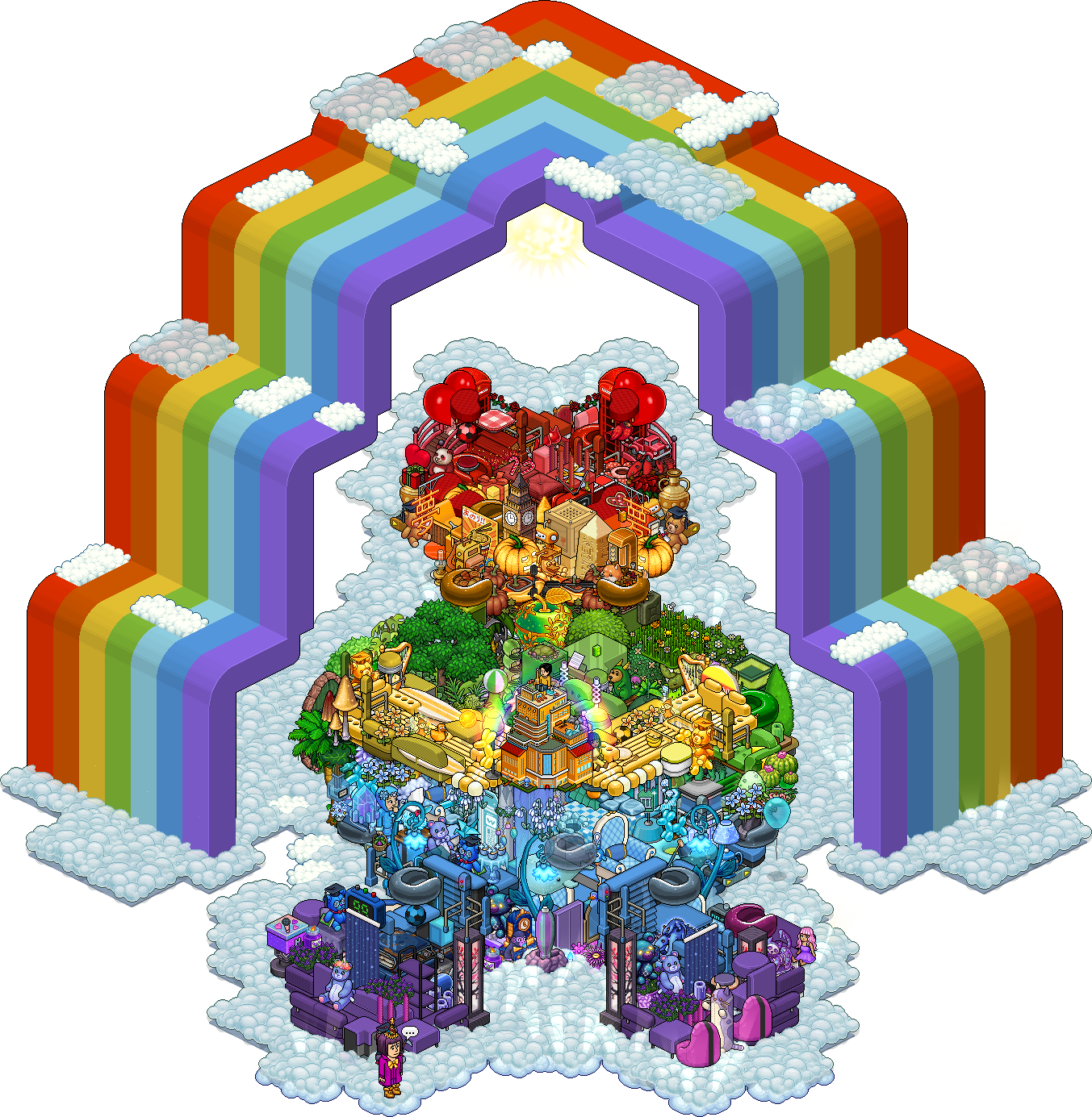 Winners of the Habbo Rainbow Room Competition - Habbo
