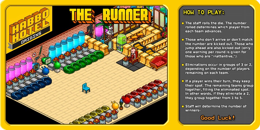 Play The Runner with staff this week! - Habbo Hotel:Origins