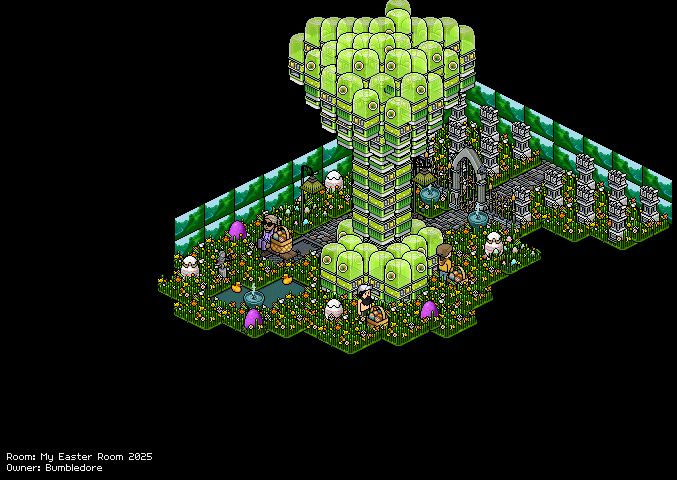 Easter room building competition winners! - Habbo Hotel:Origins