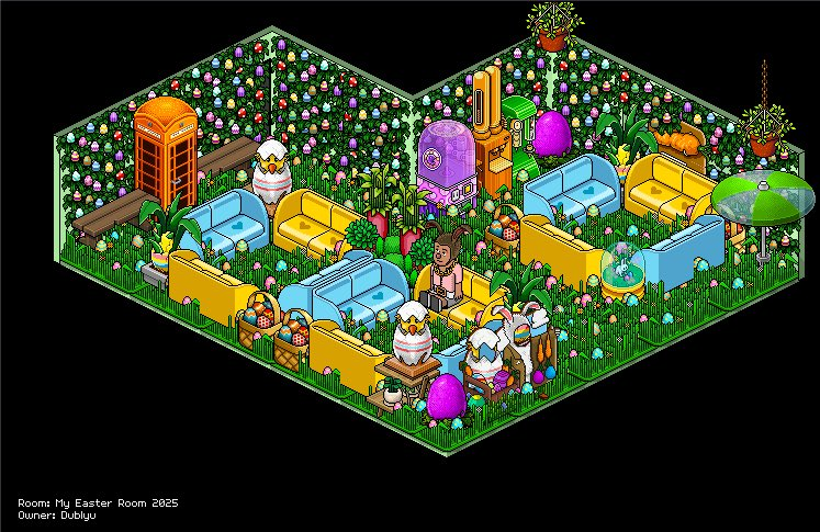 Easter room building competition winners! - Habbo Hotel:Origins