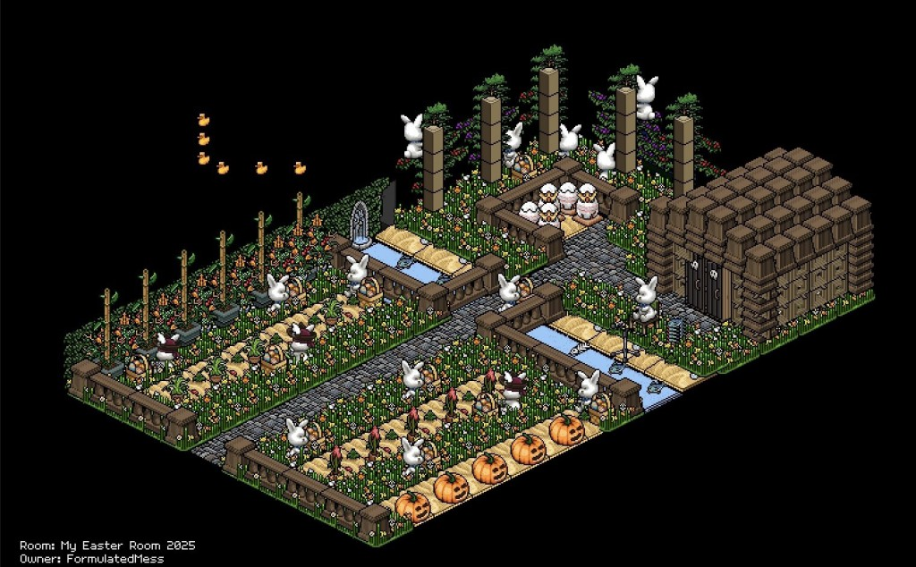 Easter room building competition winners! - Habbo Hotel:Origins