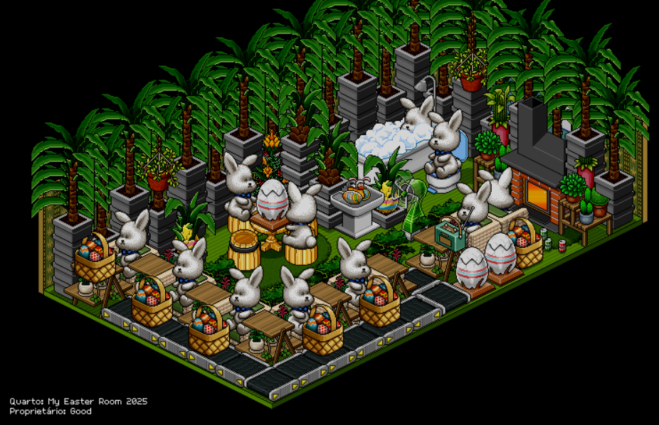 Resultado Competição Construção de Quartos de Páscoa! - Habbo Hotel:Origins