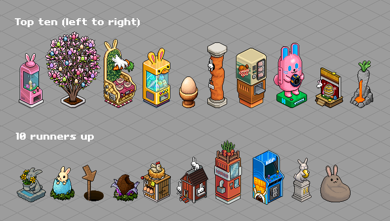 Easter furni design competition WINNERS - Habbo Hotel:Origins