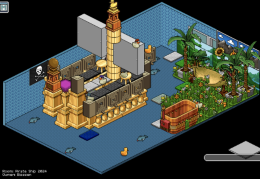 Winners of the Pirate Boat Room Competition - Habbo Hotel:Origins