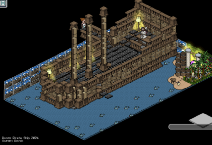Winners of the Pirate Boat Room Competition - Habbo Hotel:Origins