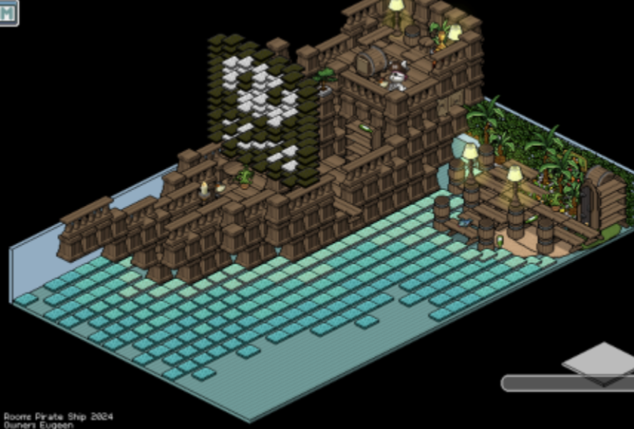 Winners of the Pirate Boat Room Competition - Habbo Hotel:Origins