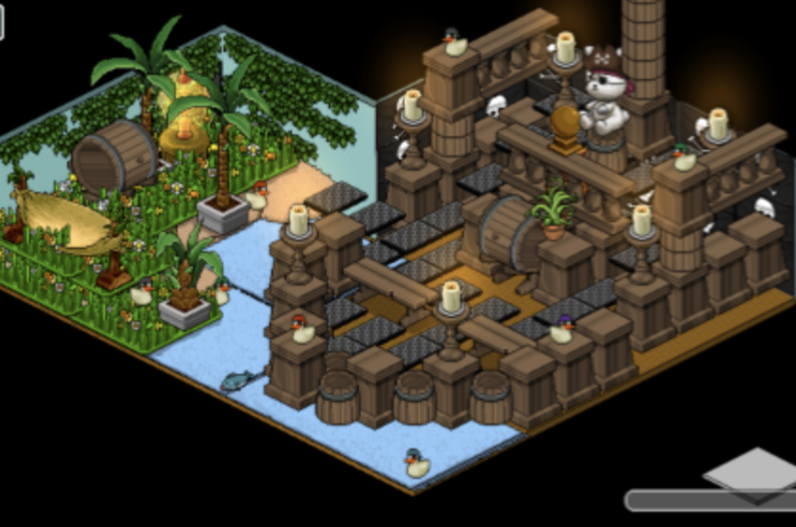 Winners of the Pirate Boat Room Competition - Habbo Hotel:Origins