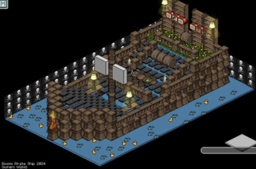 Winners of the Pirate Boat Room Competition - Habbo Hotel:Origins