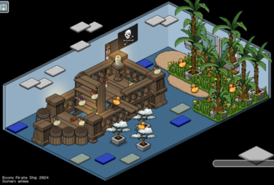 Winners of the Pirate Boat Room Competition - Habbo Hotel:Origins