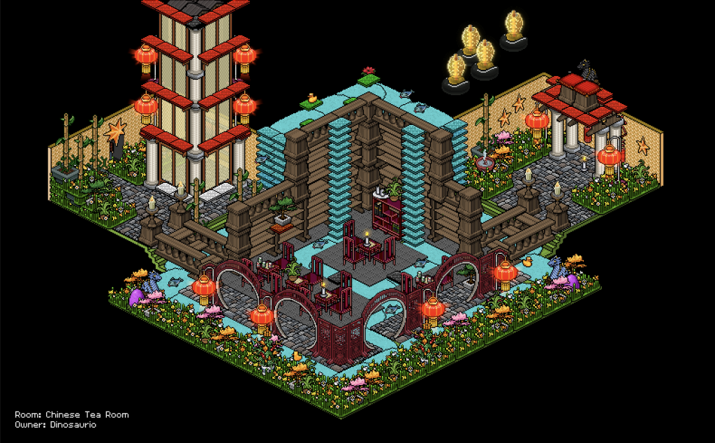 Chinese Tea Room competition WINNERS! - Habbo Hotel:Origins