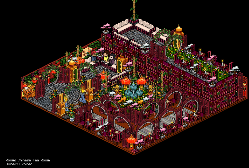 Chinese Tea Room competition WINNERS! - Habbo Hotel:Origins