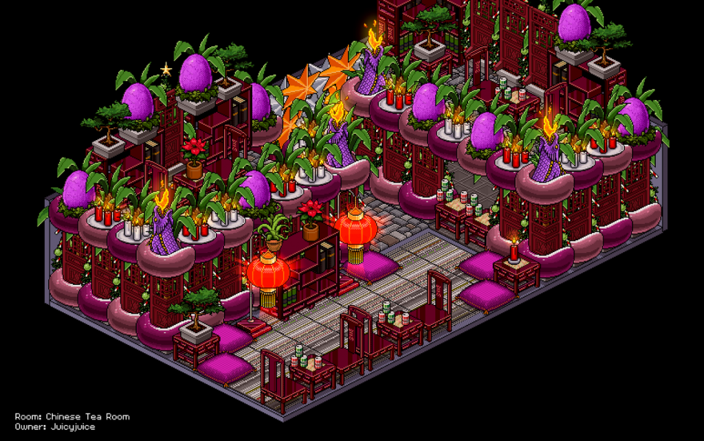 Chinese Tea Room competition WINNERS! - Habbo Hotel:Origins
