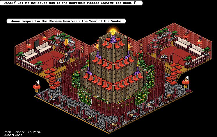 Chinese Tea Room competition WINNERS! - Habbo Hotel:Origins