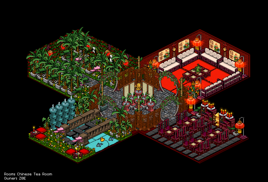 Chinese Tea Room competition WINNERS! - Habbo Hotel:Origins