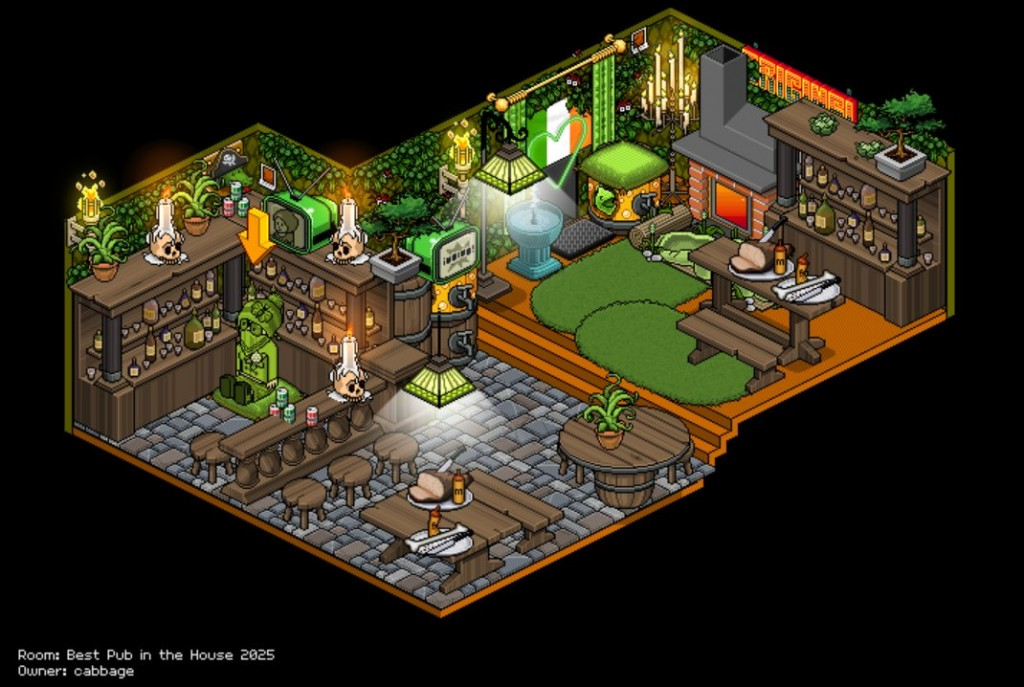 Building a pub in Origins WINNERS - Habbo Hotel:Origins